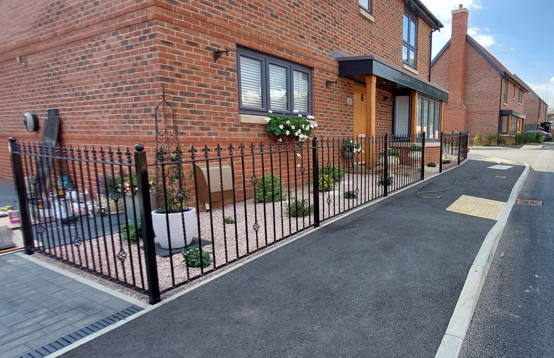 Railings on a slope - Ironworks Crawley