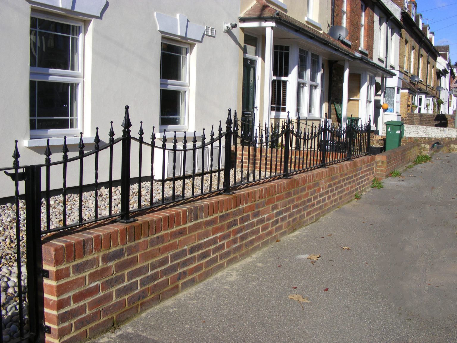 Tall Garden Wall Railings - Ironworks Crawley